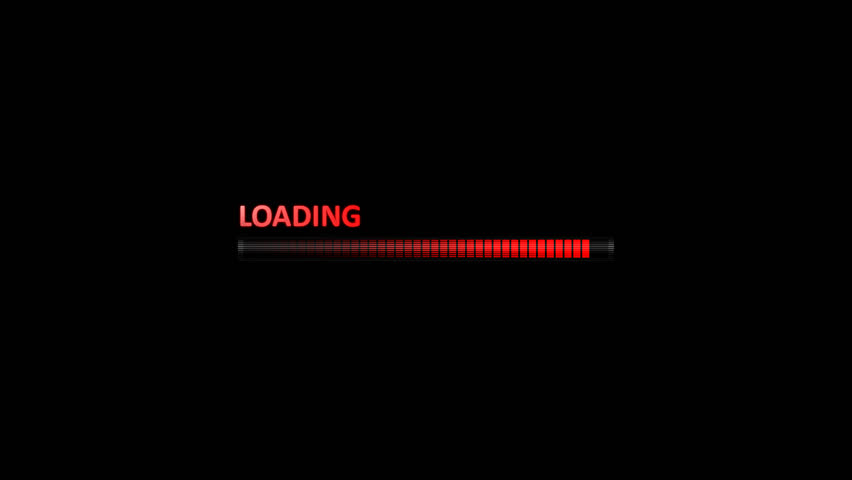 Loading Progress Bar with Transparency Stock Footage Video (100% ...