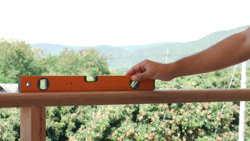 Check the Level of Carpentry Video de stock (totalmente libre de ...