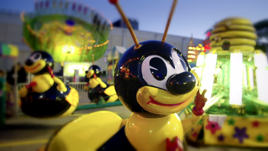 Bumble Bee Carnival Ride at Stock Footage Video (100% Royalty-free ...