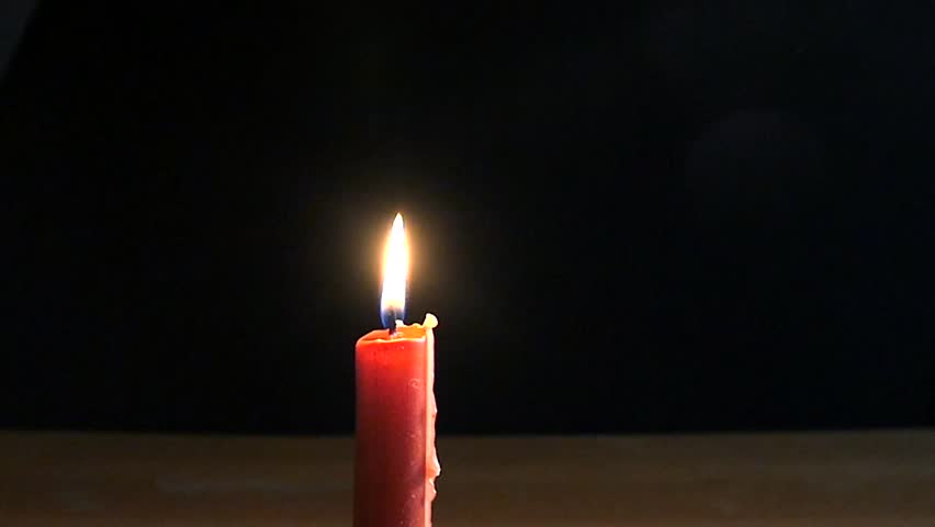 Flickering Candle in the Wind, Stock Footage Video (100% Royalty-free ...