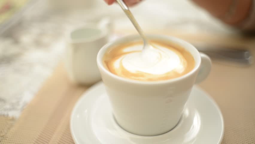 Stirring Coffee Stock Footage Video | Shutterstock