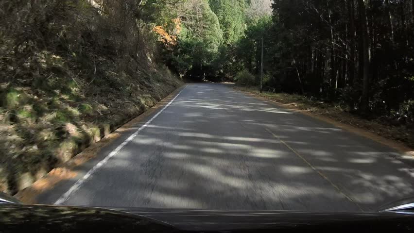 Bonnet View. the Car is Stock Footage Video (100% Royalty-free ...