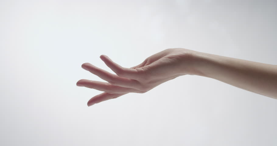 Hand Model Isolated On White, Stock Footage Video (100% Royalty-free ...