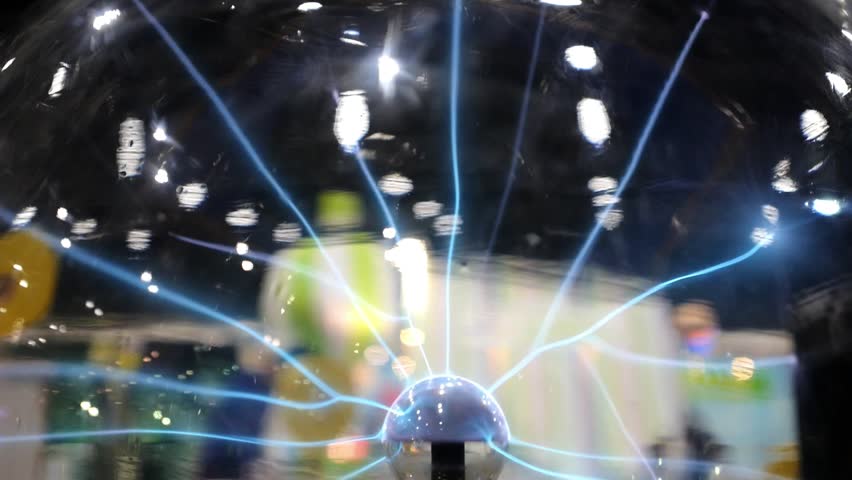 Stock video of plasma globe or tesla ball on | 13577162 | Shutterstock