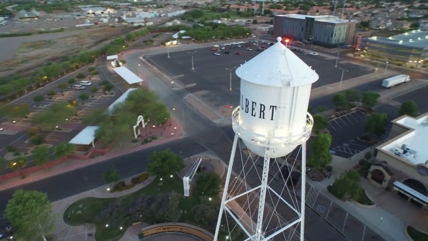 Aerial View of Gilbert Water Stock Footage Video (100% Royalty-free ...