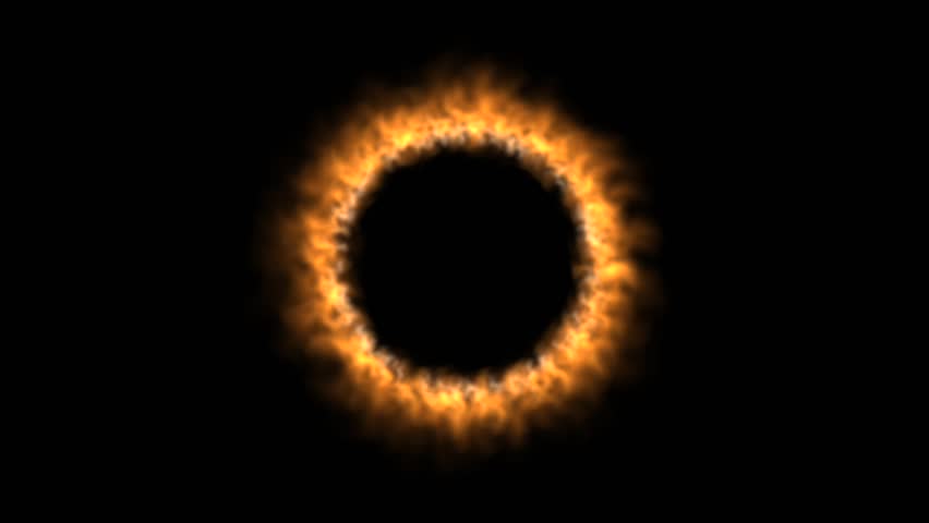 Fire And Ice Ring Magic Animation. Plasma Alpha Transparent Ring. Two ...