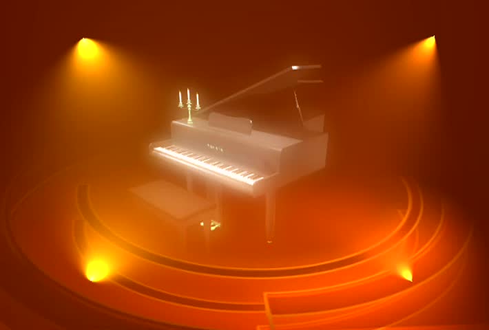 Stock Video Clip of Animated Background Of A Piano | Shutterstock