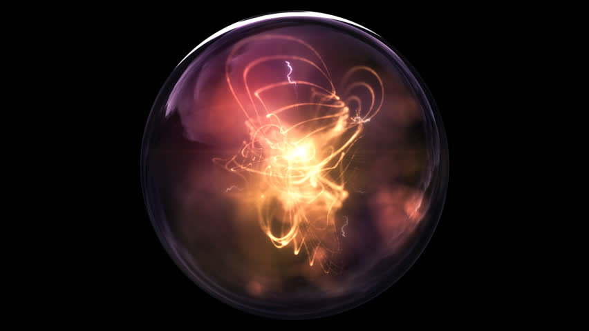 Fortuneteller Moves Hands Around Magic Crystal Ball. Stock Footage ...