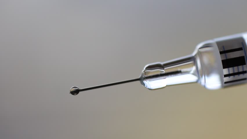 Adrenaline Injection Shot Syringe Macro Stock Footage Video (100% ...