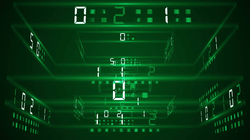 Digital Technology Numbers Counter Backgorund Stock Footage Video (100% ...