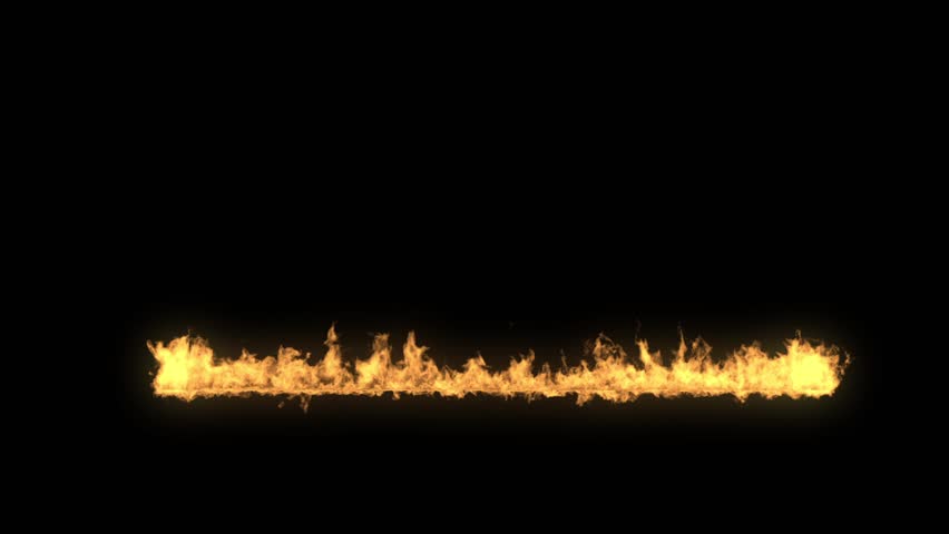 Horizontal Fire / Horizontal Fire Row. Stock Footage Video 26577473 ...