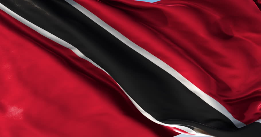 Stock video of ultra realistic looping flag: trinidad tobago | 15091642 ...