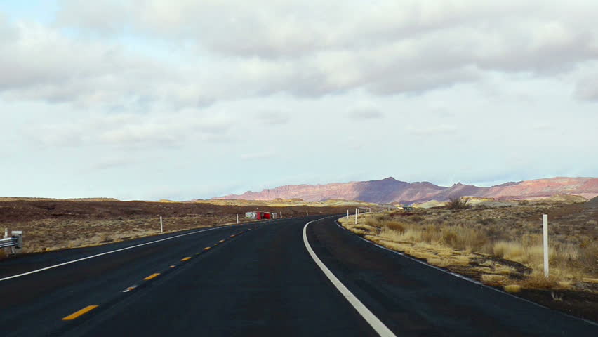 Perfectly Smooth America Highway Across Stock Footage Video (100% ...