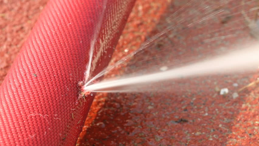Water Leaking From Hole In A Hose Stock Footage Video 20805109 ...