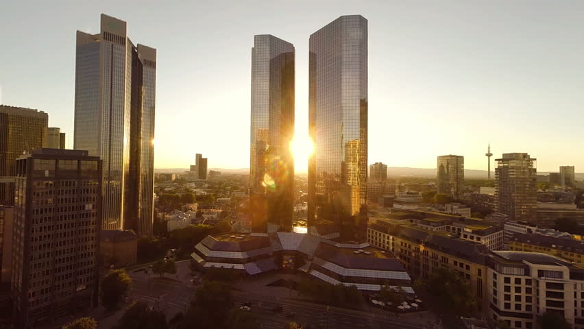 Flying Over City Urban Landmark Stock Footage Video (100% Royalty-free ...