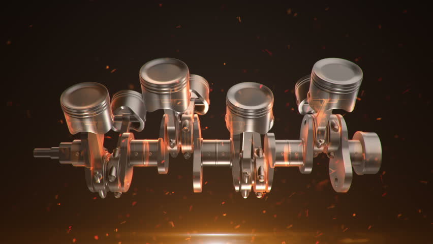 animation movies of engine pistons on stok videosu | 15807112 ...