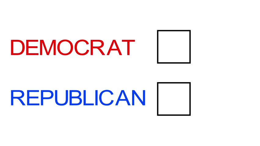 Voting Republican X, Cross Mark Stock Footage Video (100% Royalty-free ...