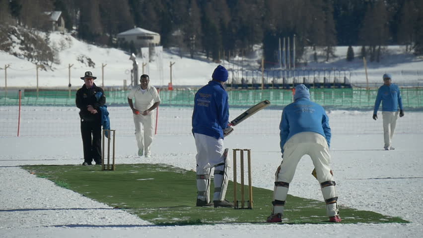 A Cricket Bowler Delivers A Fast Bowl In A Cricket Match During Cricket ...