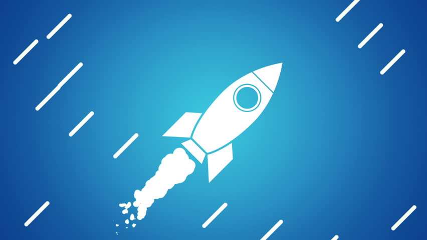 Animation Of Flying Rocket With View From Cosmos In Drawing Style Animation In Stop Motion