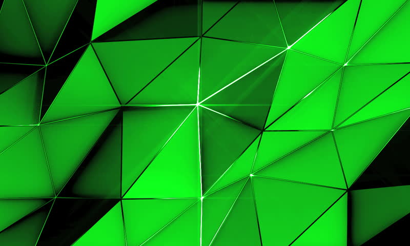 Wave Of Green Triangle Patterns Wave Reflective Geometric Shapes Stock ...