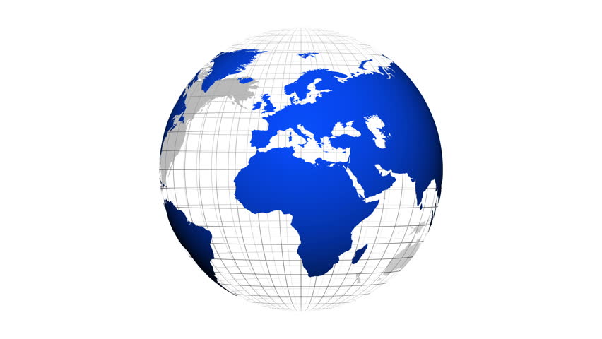 Rotating Earth Globe. Loopable On Stock Footage Video (100% Royalty ...