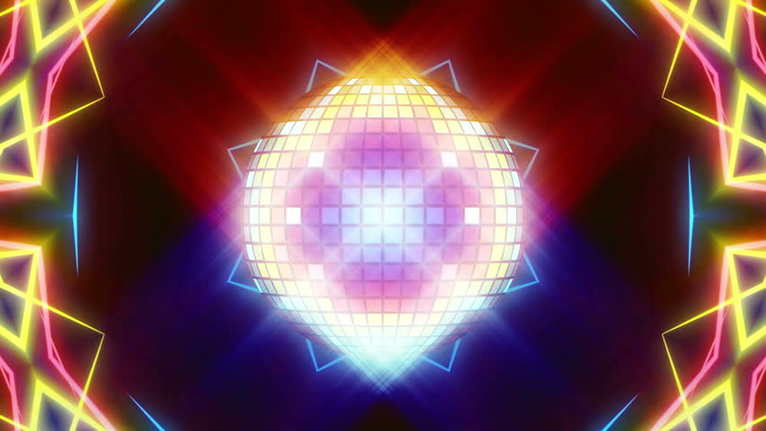 Disco Ball And Cubes Animation For Music Broadcast TV, Night Clubs ...