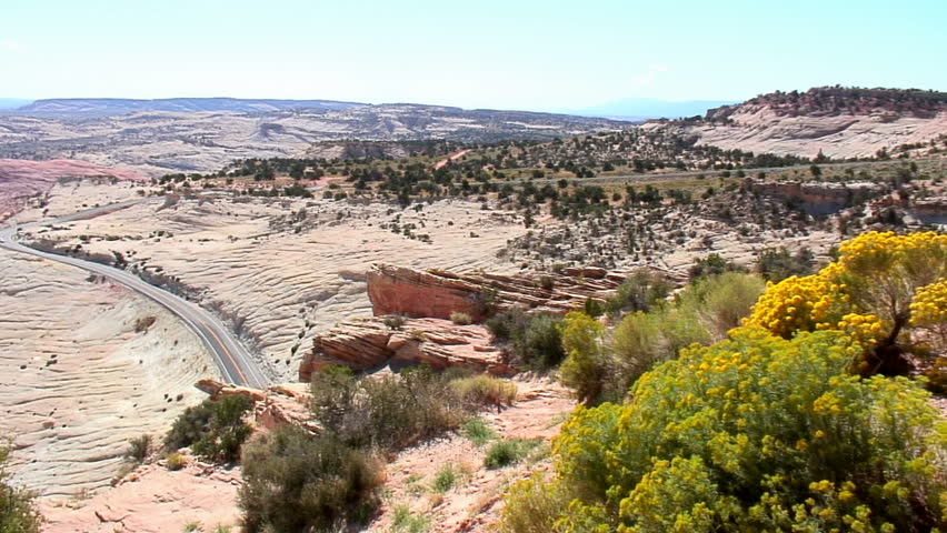 Beautiful Utah View Along Famous Stock Footage Video (100% Royalty-free ...