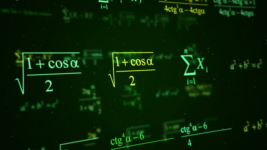 Animation Of Typing Mathematics And Physics Formulas In Abstract Digital Space. Animation Of ...