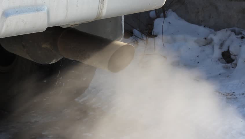 Exhaust Gases from the Muffler Stock Footage Video (100% Royalty-free ...