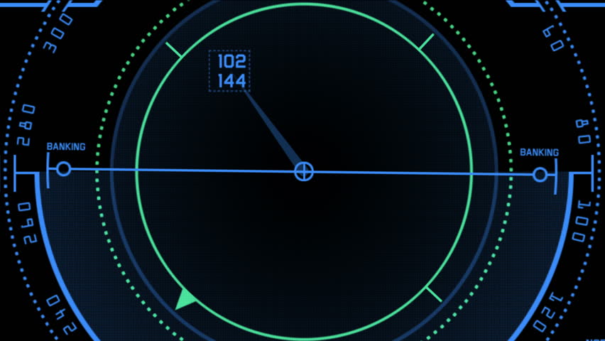 A Fictional Air Traffic Controller Radar Sweep Screen. Stock Footage ...