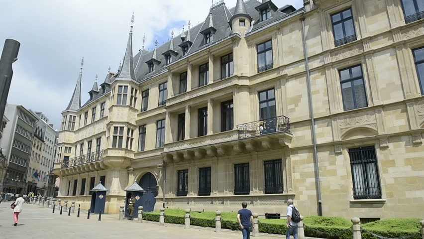 LUXEMBOURG CITY - Facade Of The Grand Ducal Palace, The Official ...