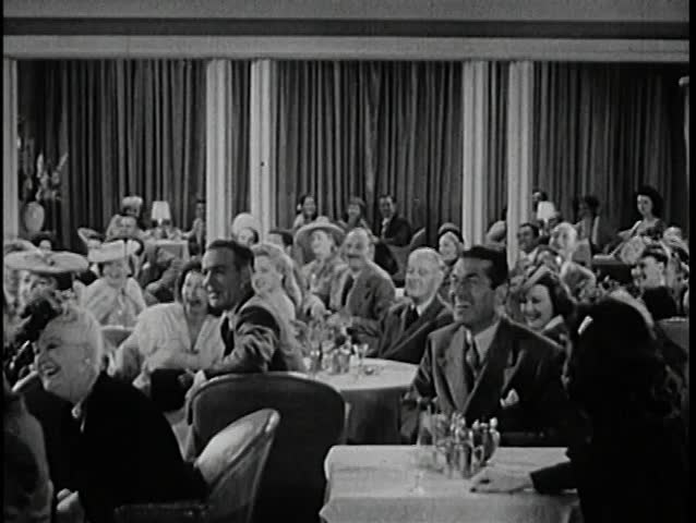 1940s Nightclub Audience Enjoying the Stock Footage Video (100% Royalty ...