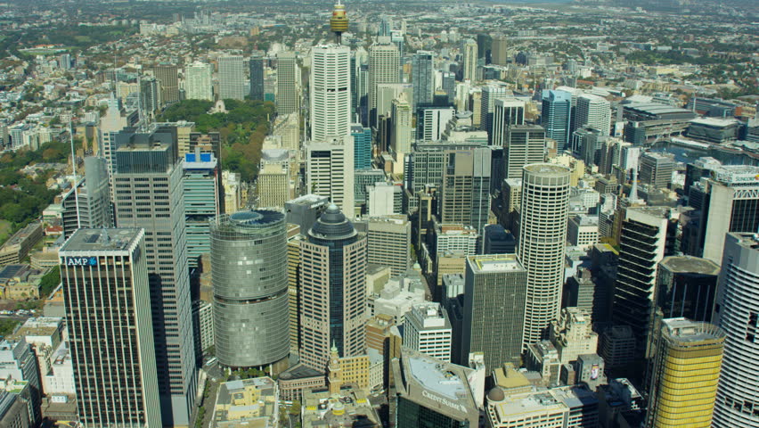 Sydney Australia - 2016: Aerial Sydney Metropolis Skyscraper Building ...