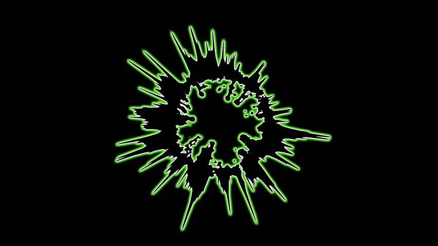 Bacteria Virus Moving Render In Green Color Isolated On Black Stock ...