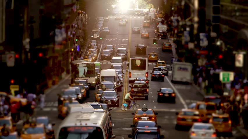 Rush Hour Traffic Commuting Through Stock Footage Video (100% Royalty ...