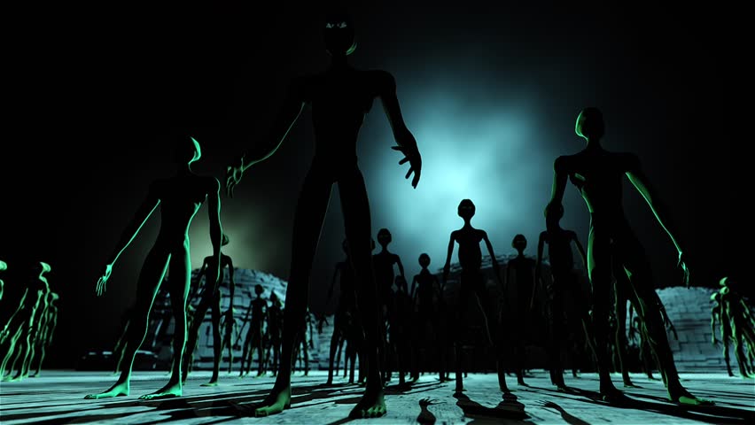 Alien Leader and Army Show Stock Footage Video (100% Royalty-free ...