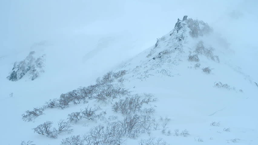 Storm Over Snowy Mountains