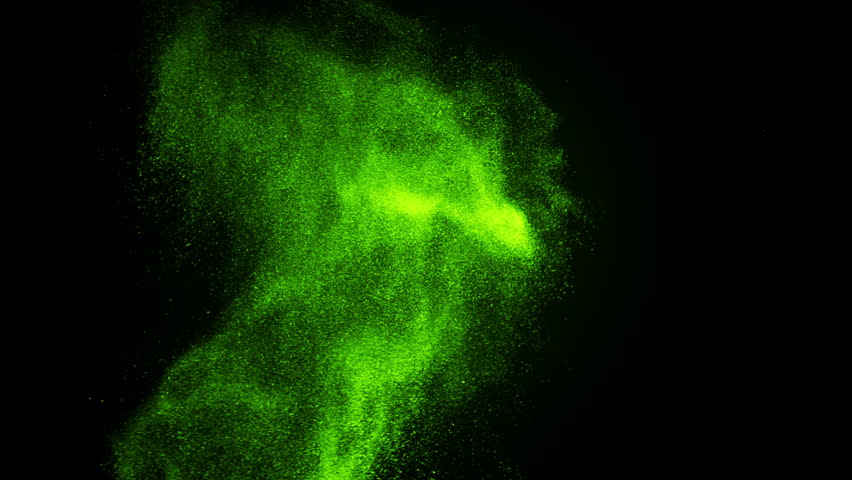 Animated Stream, Jet Of Green Toxic Smoke Or Gas Spreading Against ...