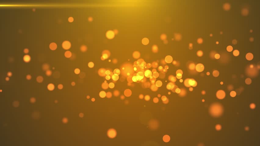Golden Blinking Particles Motion Backgrounds Stock Footage Video (100% ...