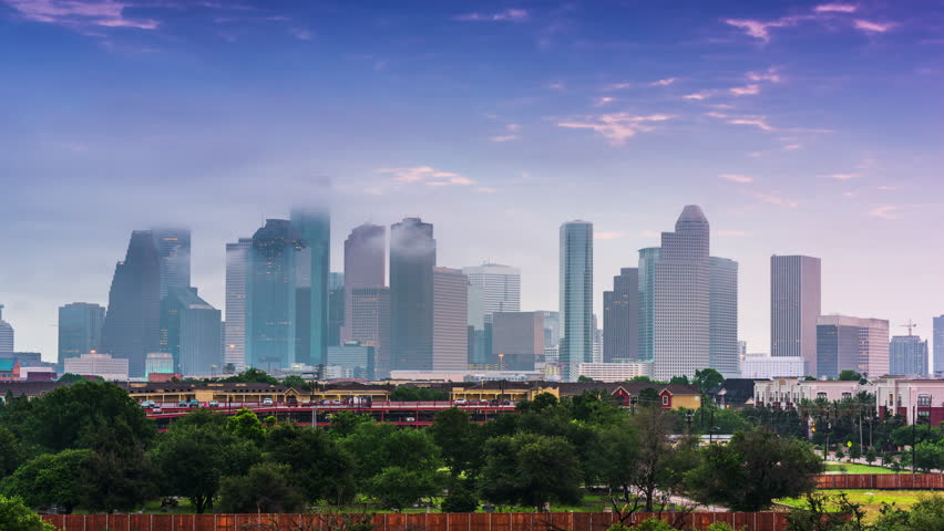 Houston Texas Clouds Time Lapse 4K 1080p. A Time-lapse Of Houston ...