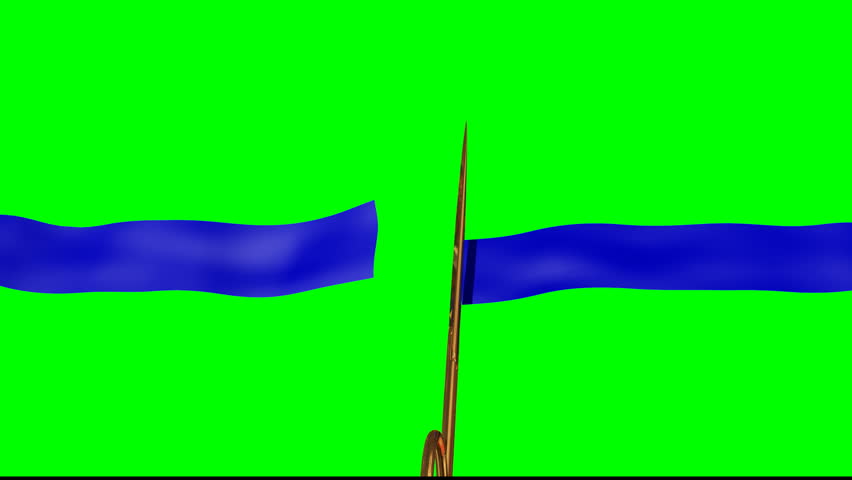 Blue Ribbon Cutting Stock Footage Video (100% Royalty-free) 1981402 ...