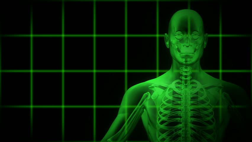 X-ray Scanning Man with Body Stock Footage Video (100% Royalty-free ...
