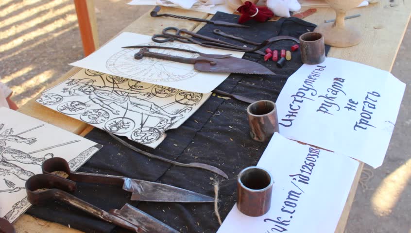 Surgical Instruments From Ancient Rome. Ancient Instrument For Doctor ...