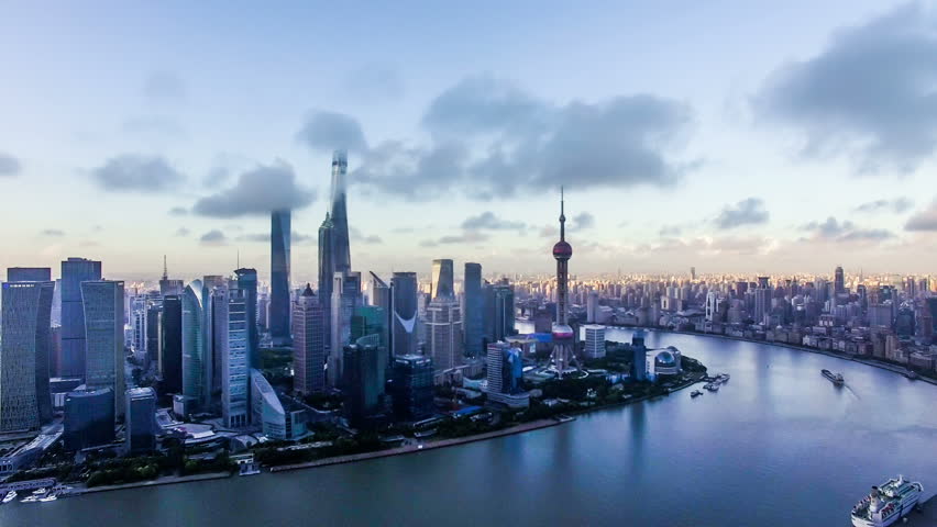 Bund cityscape from the Jinmao Building, Shanghai, China image - Free ...