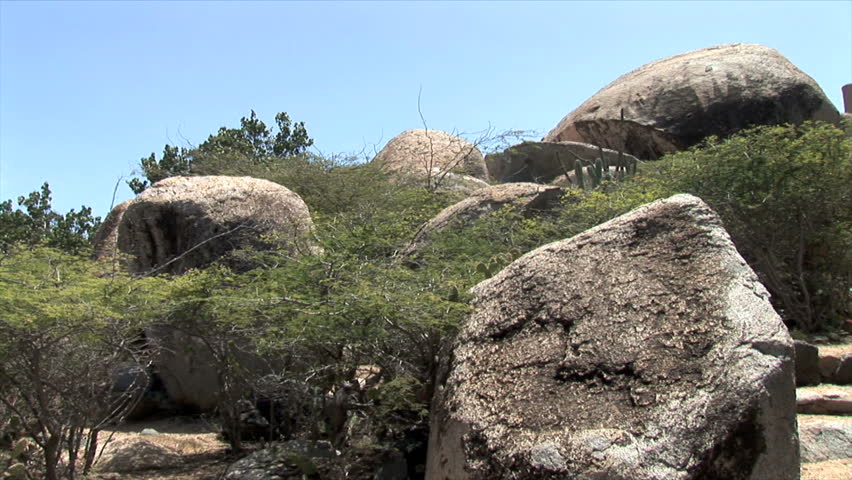 Ayo Rock Formations in Aruba Stock Footage Video (100% Royalty-free ...