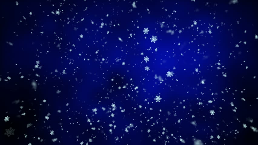Snow Falling Background BLUE 1080 HD Video Stock Footage Video 2694362 ...