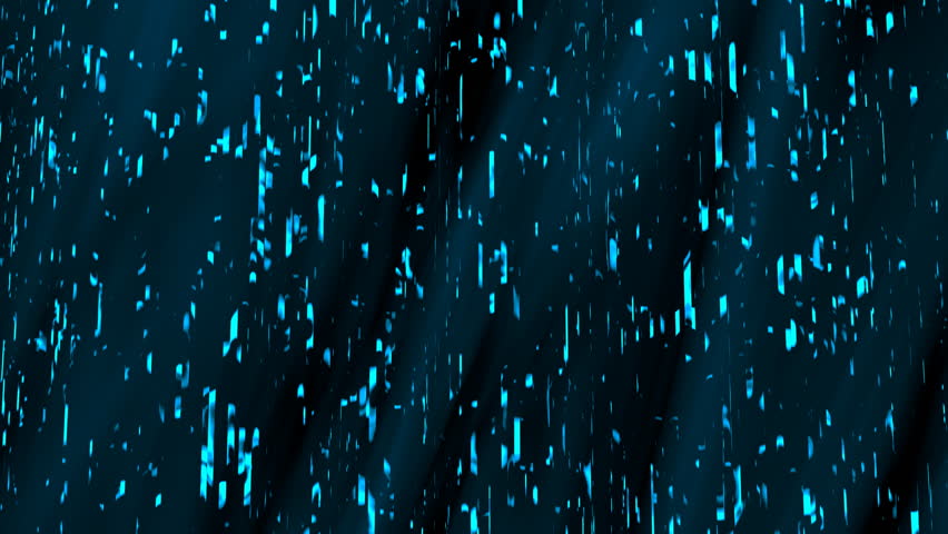 Abstract Blue Rain Or Snowfall Looping Animated Background, Seamless ...
