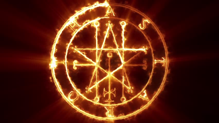 Astaroth Occult Symbol Loop - Stock Footage Video (100% Royalty-free ...