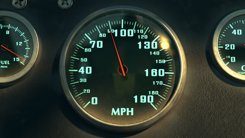 Speedometer Fast Car Automobile Speed Dashboard Accelerate Mph Kph ...
