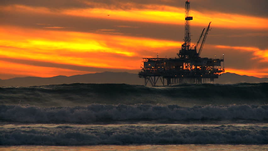 Stock video of fossil fuel pumping industrial oil rig | 2127212 ...